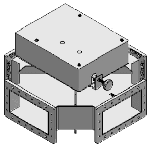 Waveguide WR 1150 4-Port Motorized Switch - Dielectric