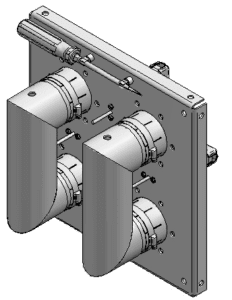 Coaxial 4-Port Patch Panel - Dielectric